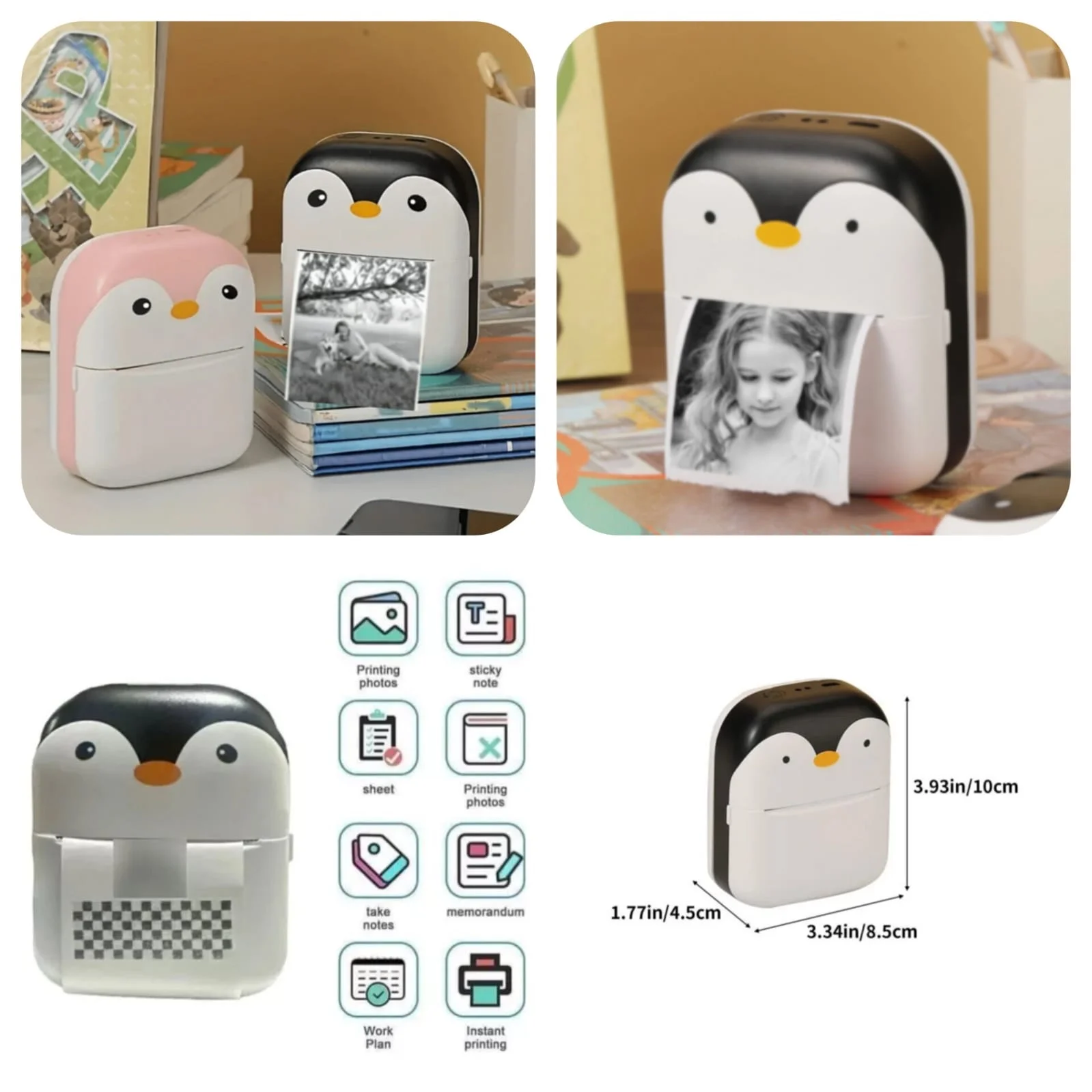 Rechargeable Penguin Mini Printer – Setlerz